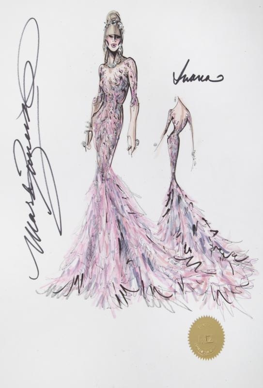 Mark Zunino | IVANA TRUMP WEDDING SKETCH, IVANKA TRUMP GOWN SKETCH AND ...