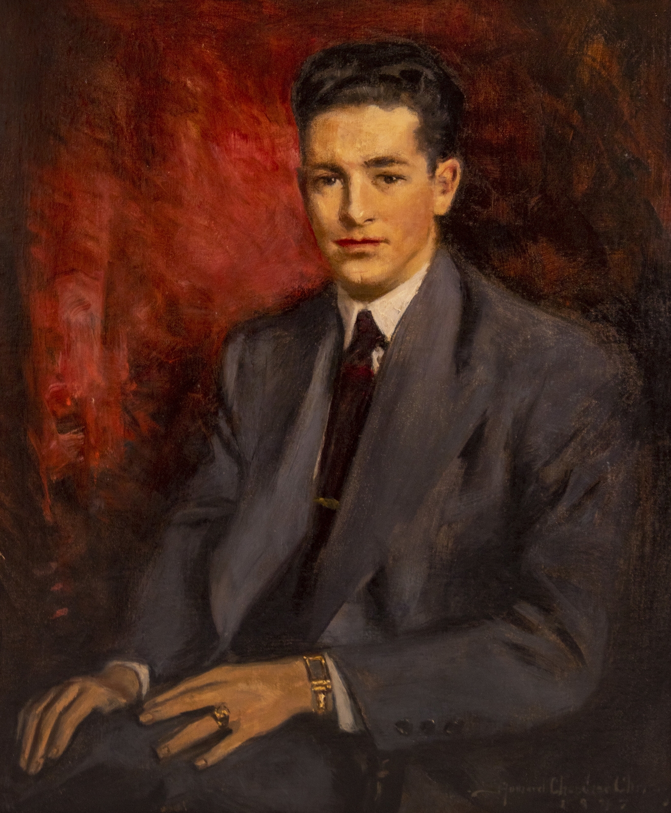 Howard Chandler Christy | Portrait of Leonard Buckner, 1947 | MutualArt