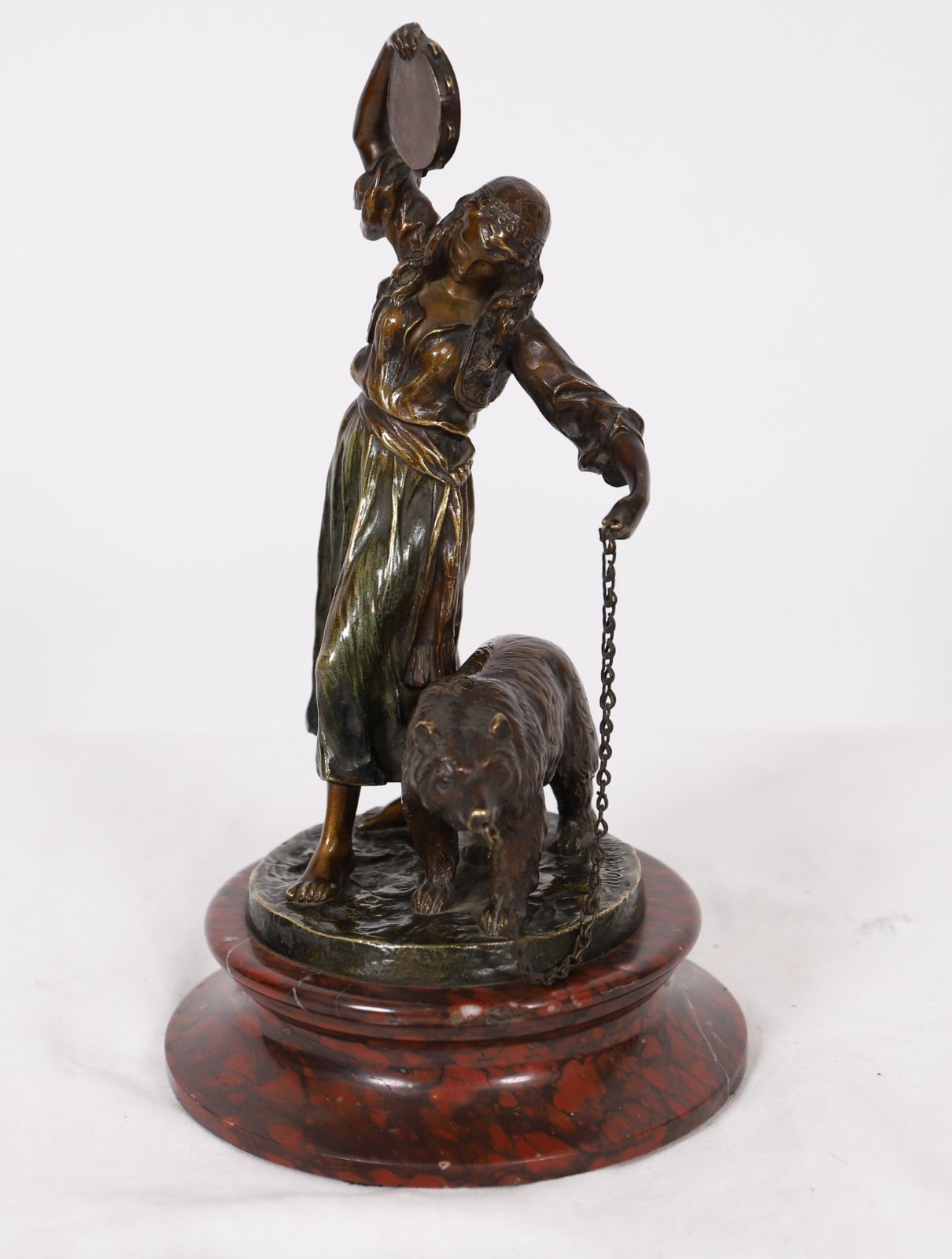 Franciszek Jozef Kucharzyk | JEUNE GITANE MONTREUSE D’OURS AU TAMBOURIN ...