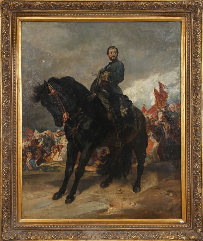 Henri Alexandre Georges Regnault | L’Arrivée du général Prim devant ...