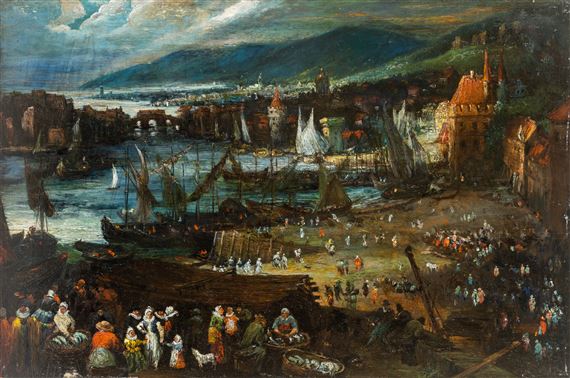 Flemish School 17th Century | Harbor Scene | MutualArt