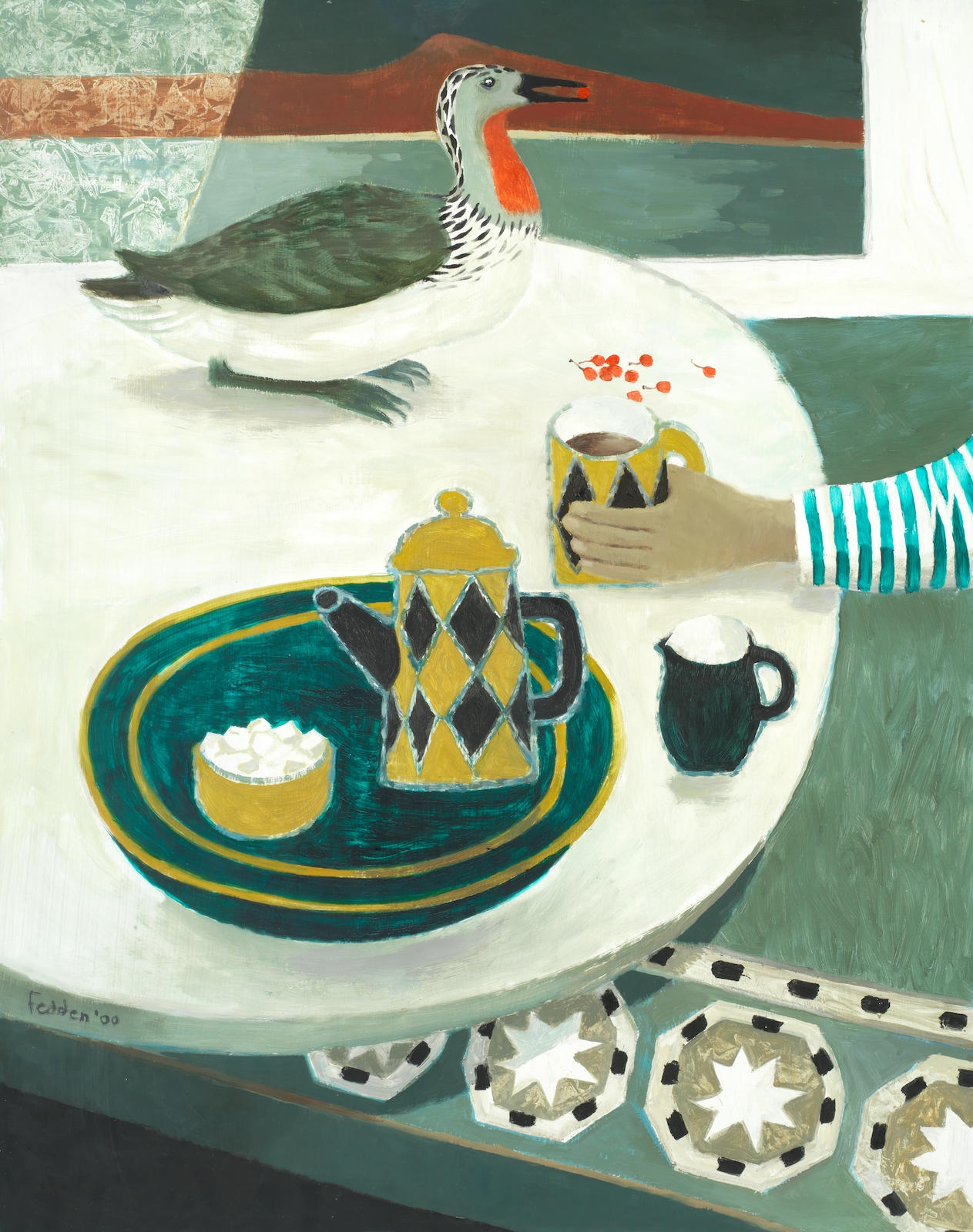 Mary Fedden | The Blue Table | MutualArt