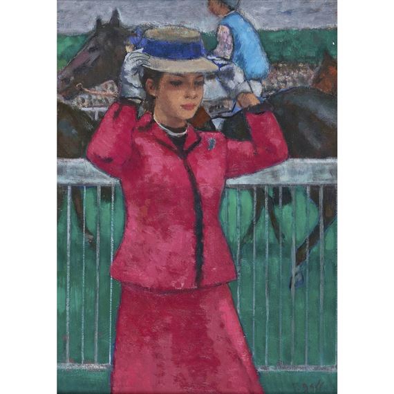 François Gall | Woman in cafe | MutualArt