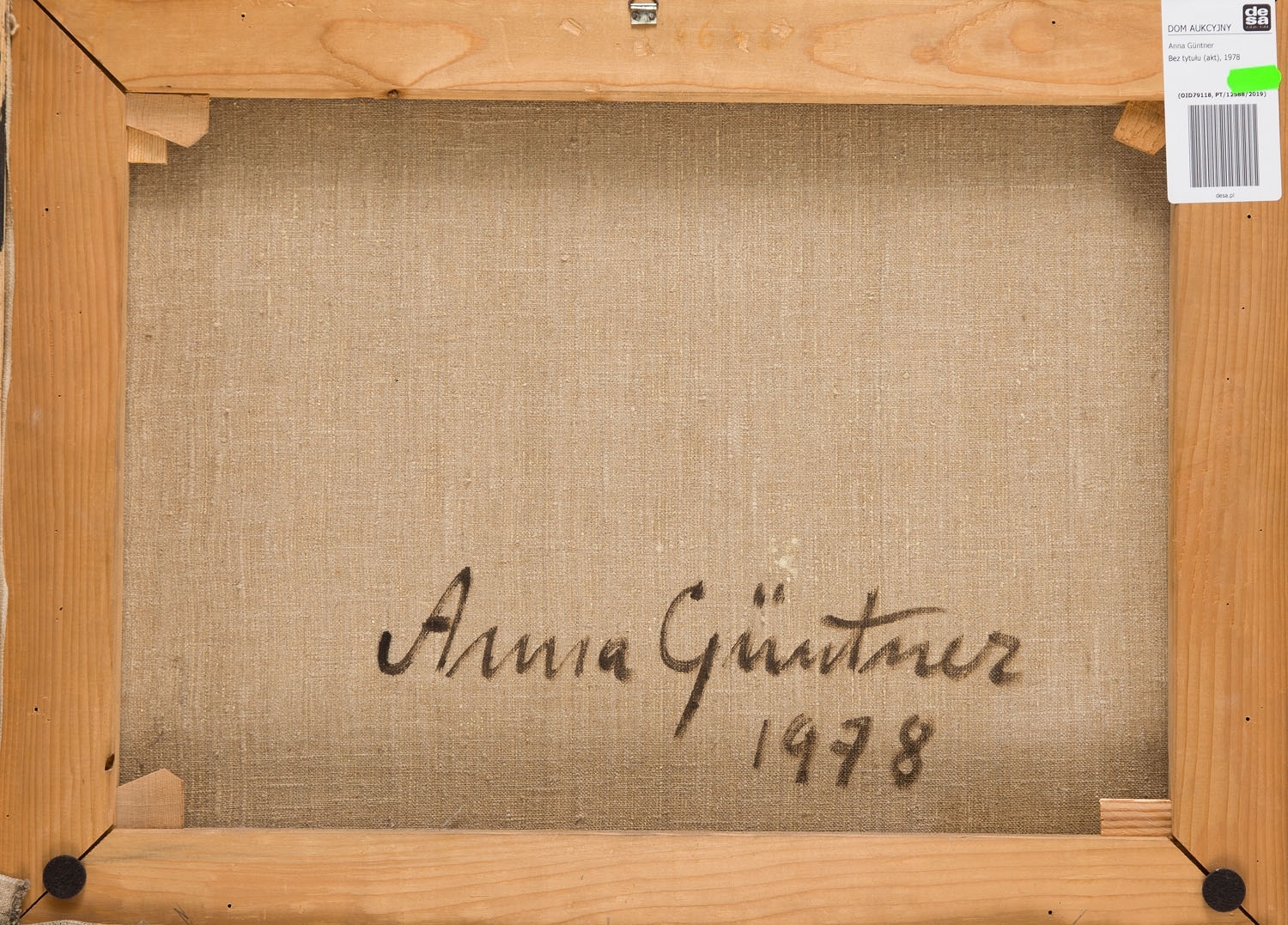 Anna Guntner | Untitled (nude) (1978) | MutualArt