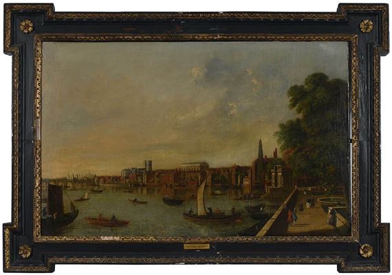 Samuel Scott | The Thames from Somerset House Terrace Towards ...