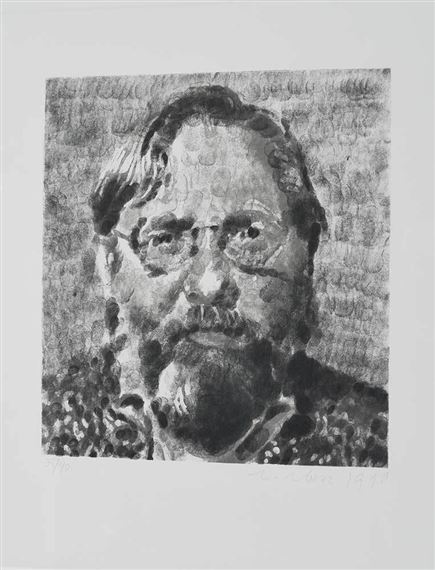 Chuck Close | John I (1990) | MutualArt