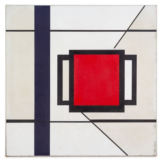 John Cannon | Metric Composition in Red #5, (1964) | MutualArt