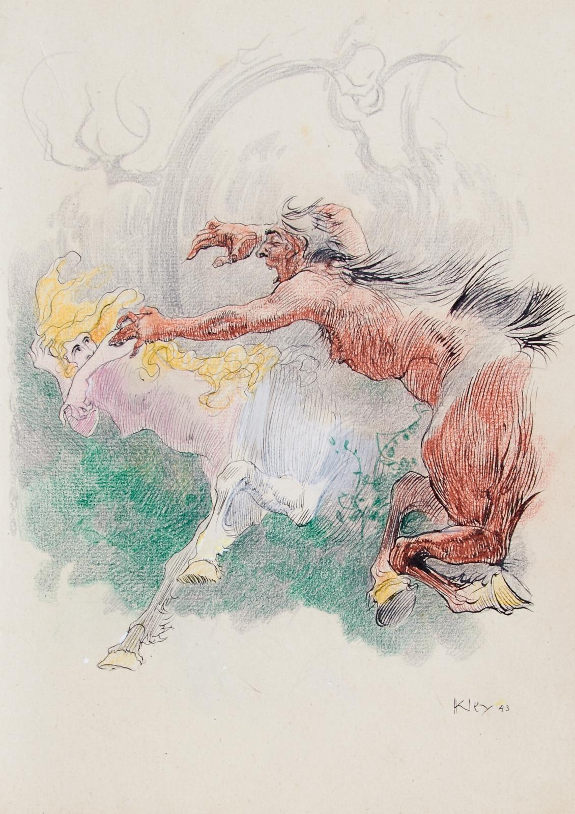 Heinrich Kley | Zwei Blätter mit Kentauren (1943) | MutualArt