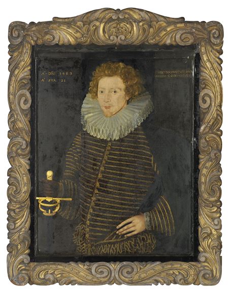 Hieronymus Custodis | Portrait of Sir John Lyttelton (1561-1601), half ...
