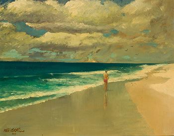 William H. Atkins | Man on Beach | MutualArt