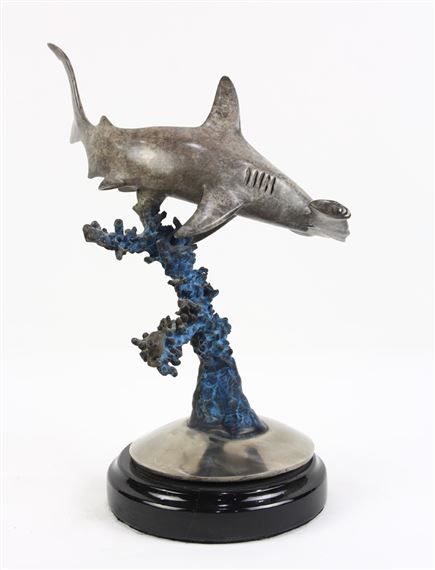 Dale Joseph Evers | patinated bronze figural sculpture depicting a ...