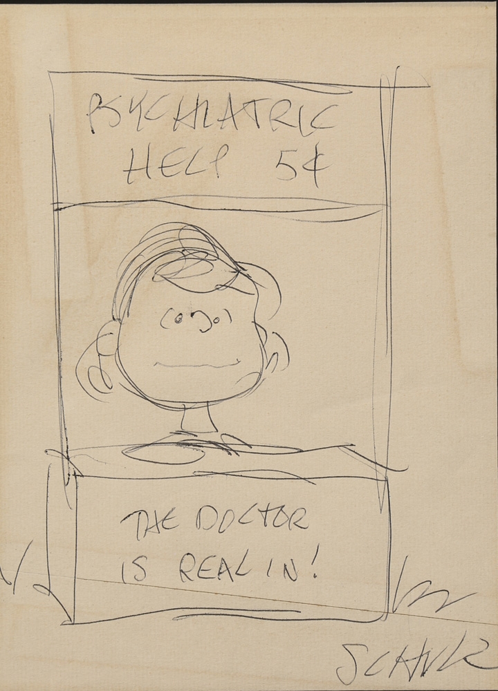 Charles Schulz | Psychiatric Help 5c the Doctor is Real In! | MutualArt