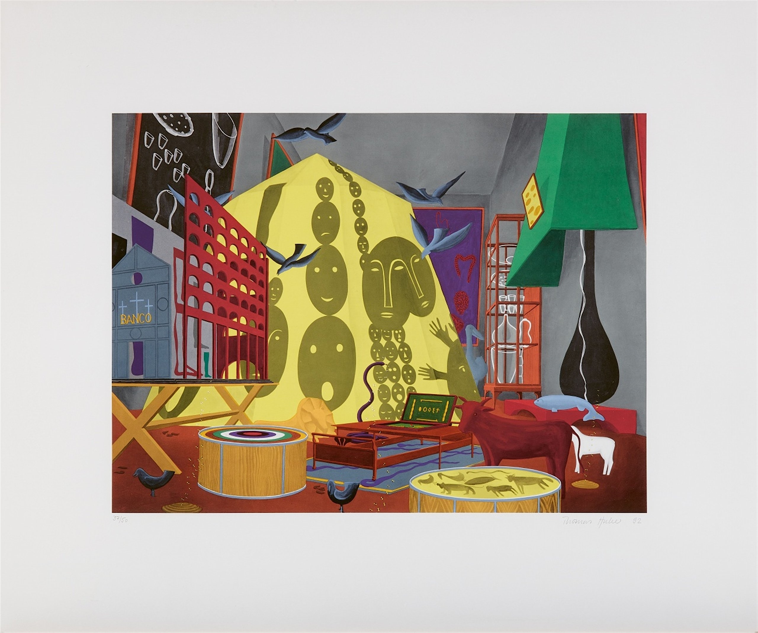 Thomas Huber | Die Bank eine Wertvorstellung (1992) | MutualArt