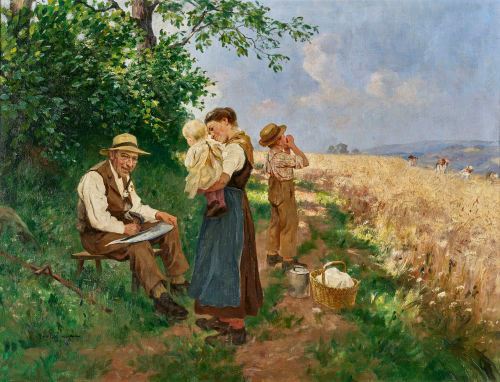 Hans Bachmann | Z'Nüni (1912) | MutualArt