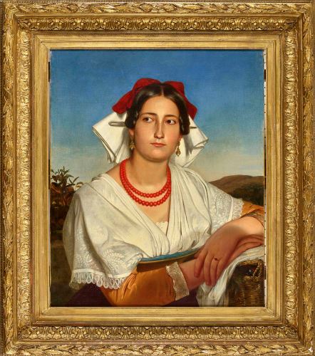 Louis-Leopold Robert | Porträt einer Süditalienerin in Tracht | MutualArt