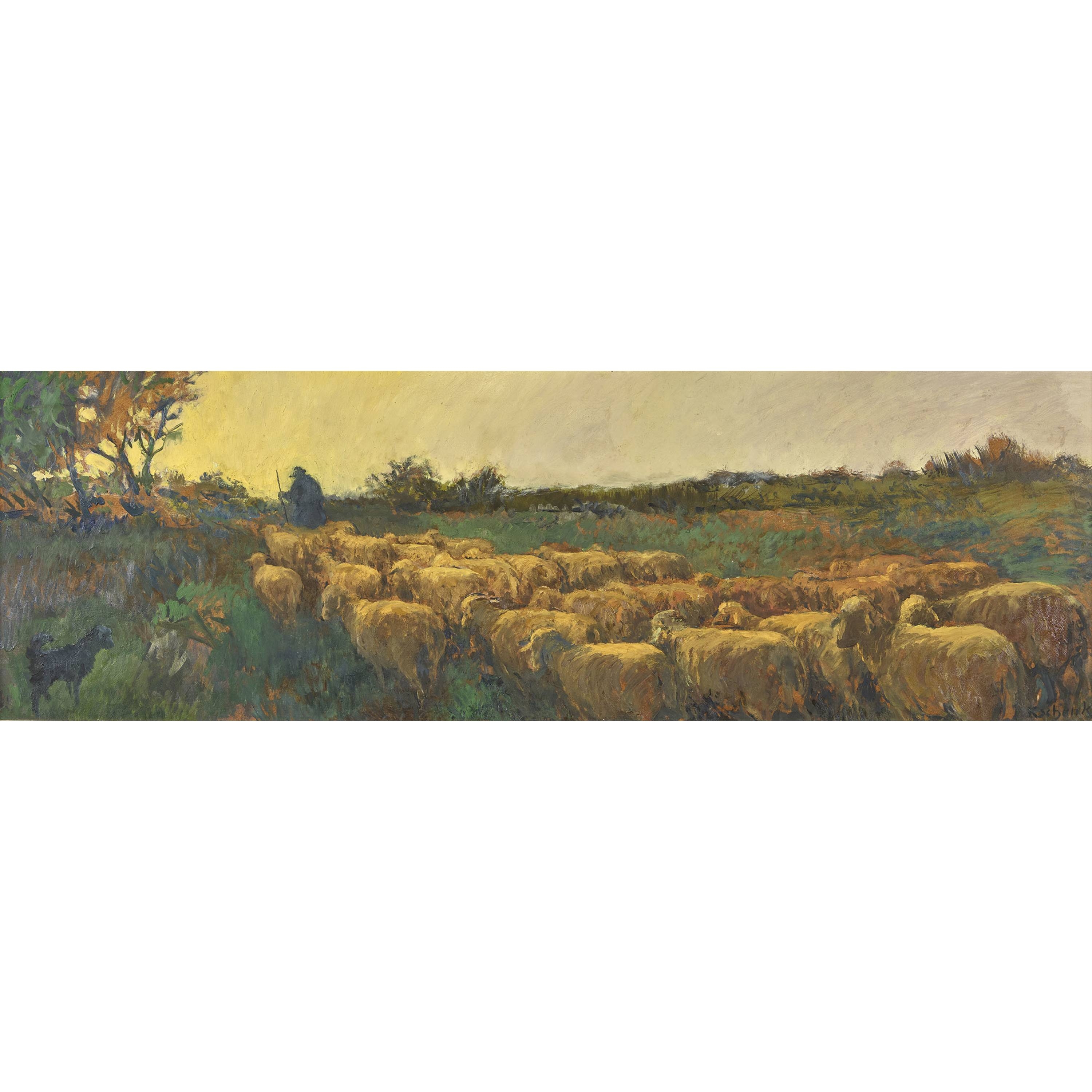 Karl Schenk | Schafherde. | MutualArt