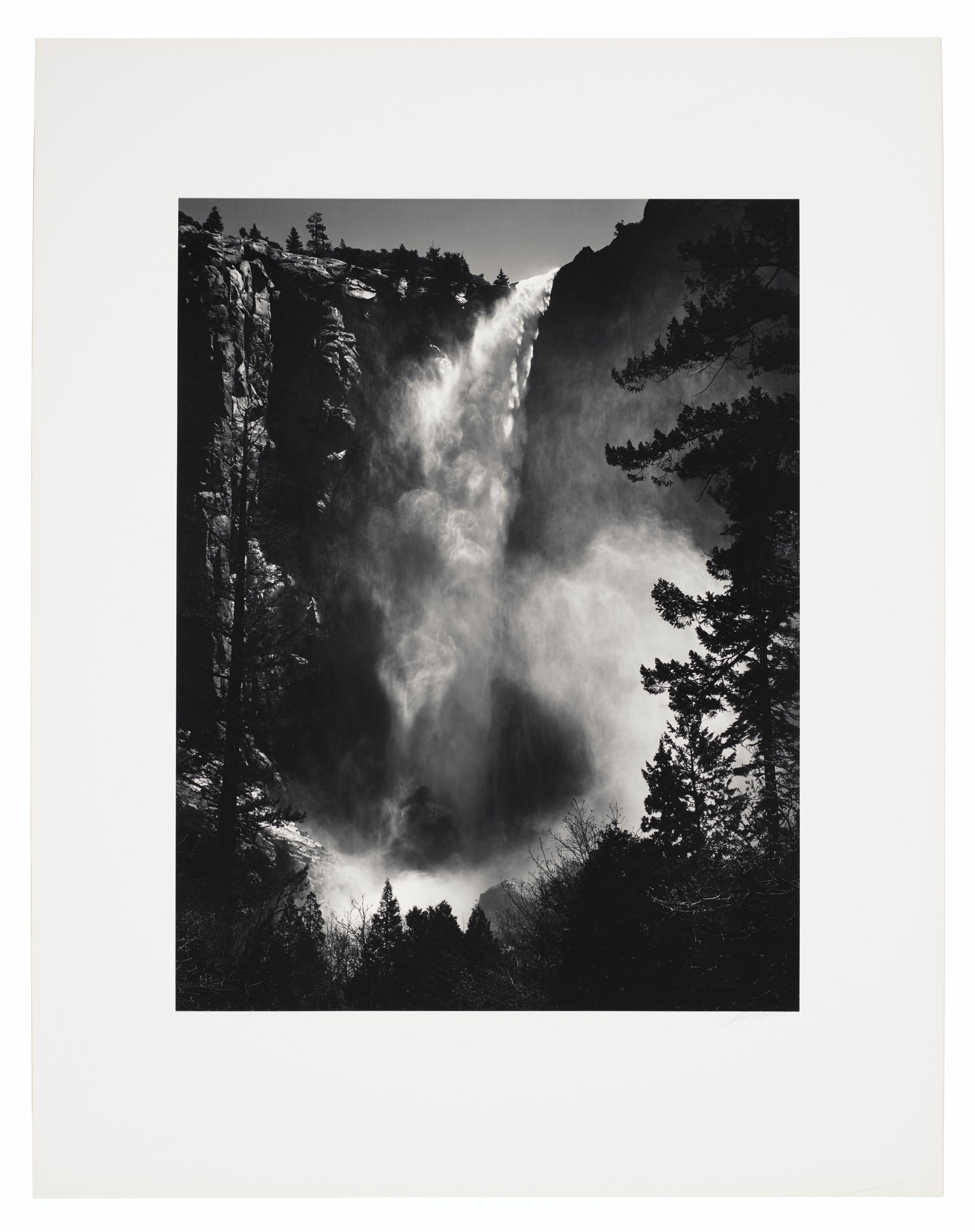 Ansel Adams | Bridalveil Fall, Yosemite Valley, California | MutualArt