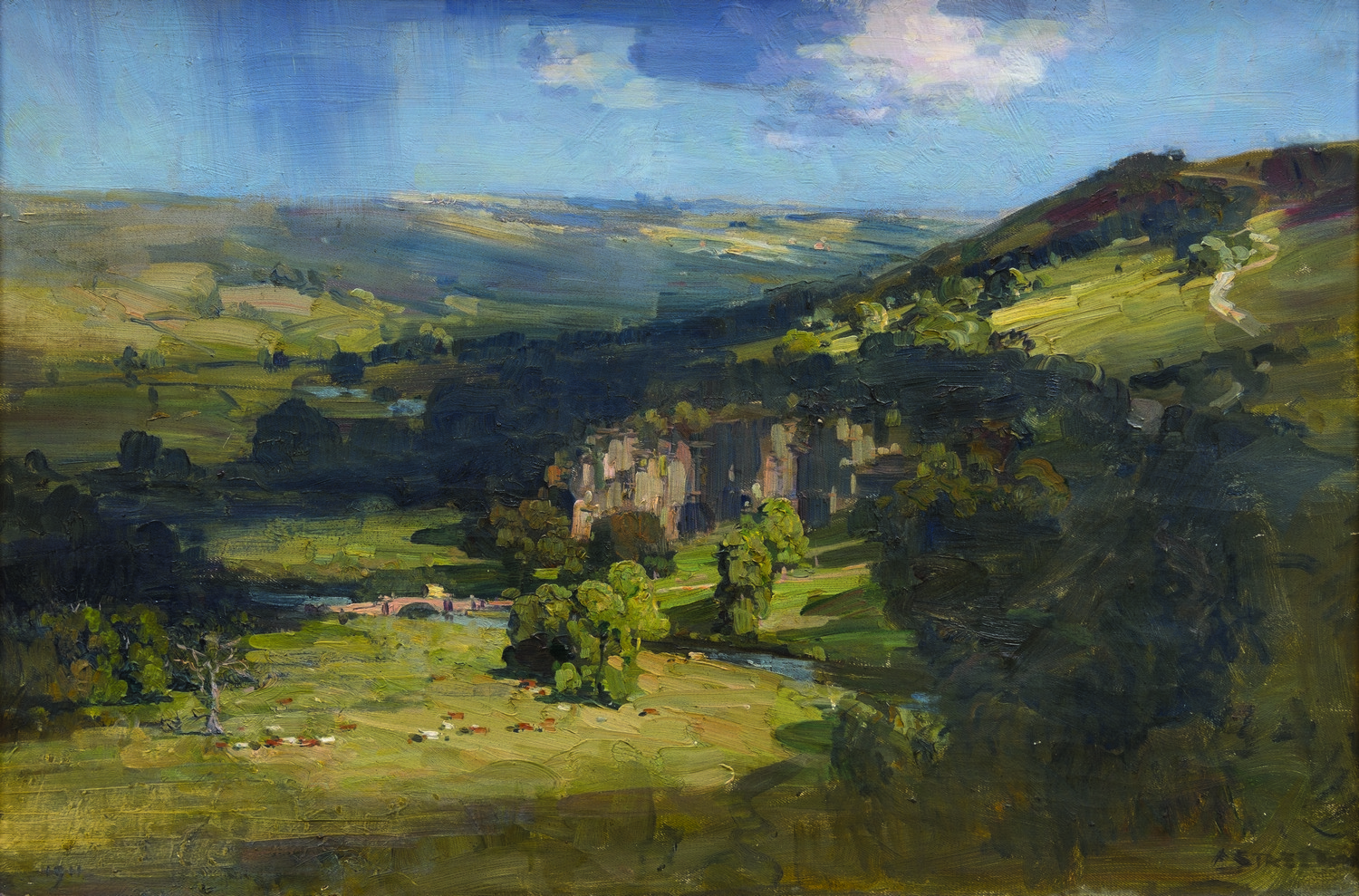 Arthur Streeton | Corfe Castle (1909) | MutualArt