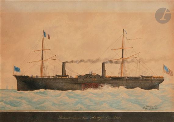 Eugène Jacques Philippe Grandin | Steamer Arago (1855) | MutualArt
