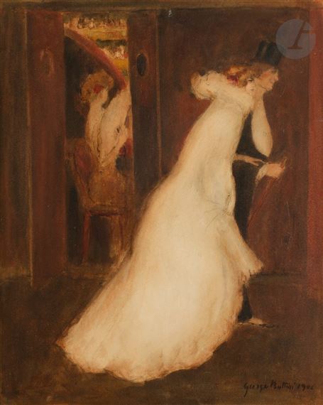 George Bottini | Le Sortie de la loge (1906) | MutualArt