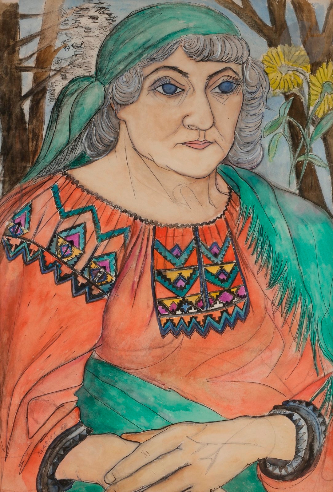 Marika Rivera | Portrait de Marevna (1968) | MutualArt
