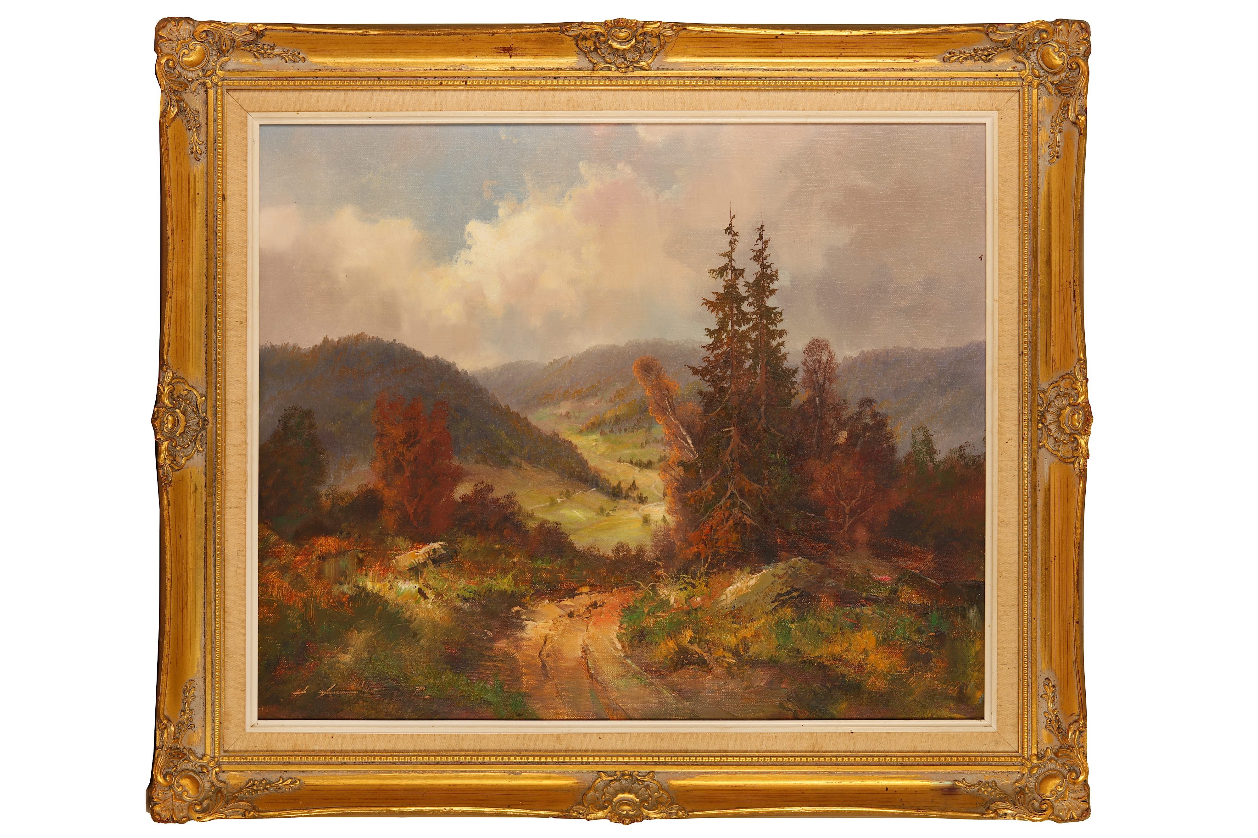Hermann Dieste | Wooded Alpine landscape (1969) | MutualArt