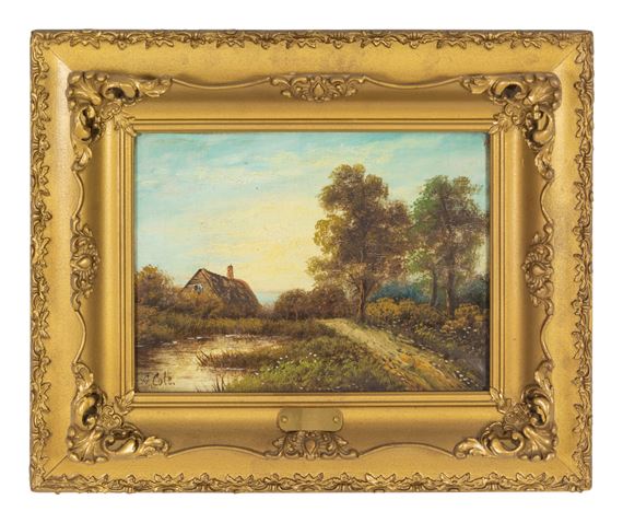 E. Cole | Landscape with Cottage | MutualArt
