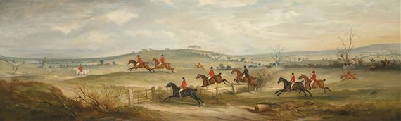 John Ferneley I | The Quorn Hunt in Full Cry, with Lord Rancliffe, Mr ...