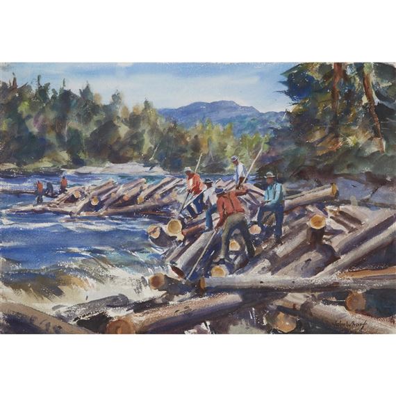 John Whorf | Log Dam | MutualArt