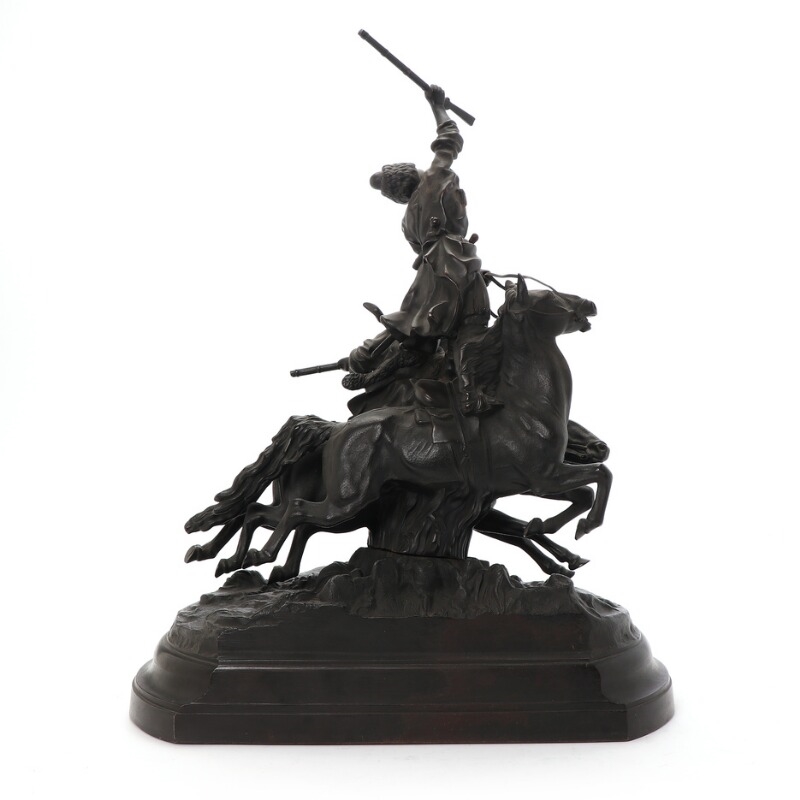 Evgeny Alexandrovitch Lanceray | A large Russian sculpture depicting ...