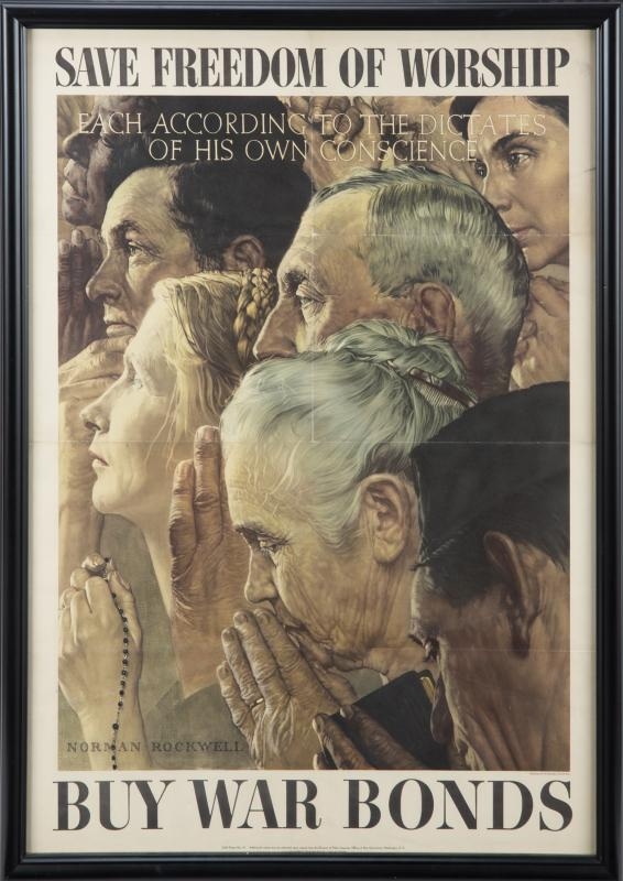 Norman Rockwell | Four Freedoms, set of four vintage posters from The ...