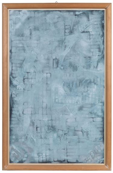 William S. Burroughs | Untitled (Silver grid field) (1987) | MutualArt