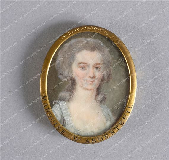French School, 18th Century | Portrait présumé de Marie-Angélique le ...