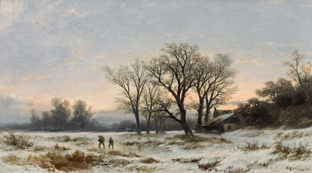 Remigius Adrianus Van Haanen | Landscape by moonlight (1869) | MutualArt