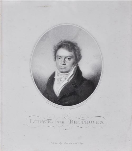 Blasius Höfel | Ludwig Van Beethoven (after Louis Letronne) 1814 (1814 ...