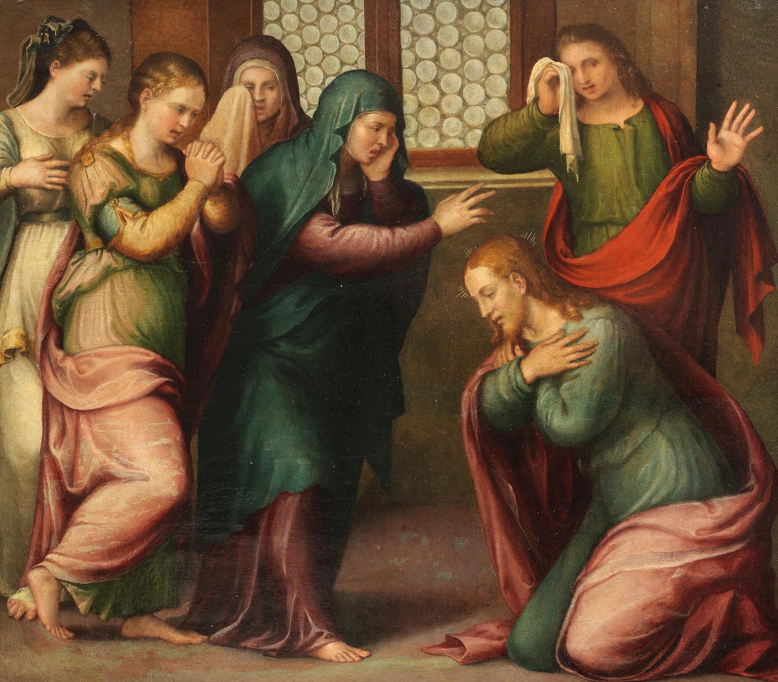 Callisto Piazza | Christ taking leave of his Mother (Circa 1562 ...