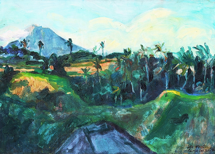 Jason Monet | View of Mount Agung (1996) | MutualArt