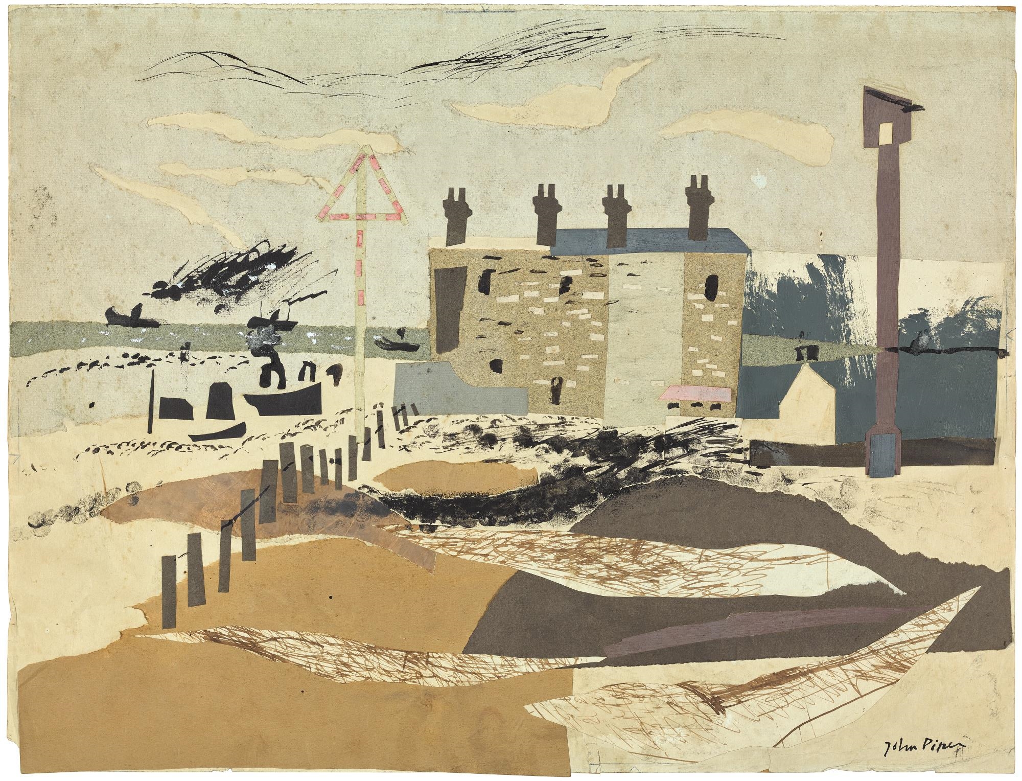 John Piper | Harbour through a window (1934) | MutualArt