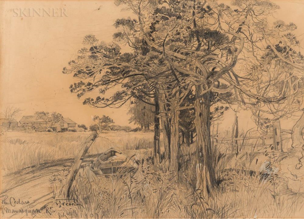 Fenn Harry | Harry Fenn (American, 1845-1911) The Cedars of Manasquan ...
