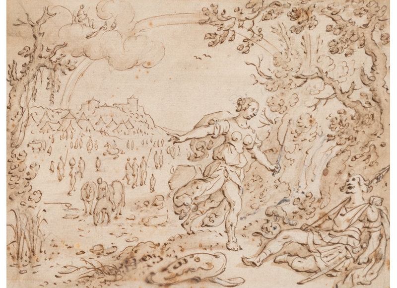 Sebastian Vrancx | Turnus and his horsemen at the walls of the Trojan ...