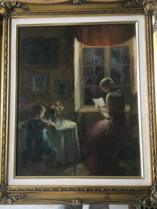 Michael Stephanou | Interior with people | MutualArt