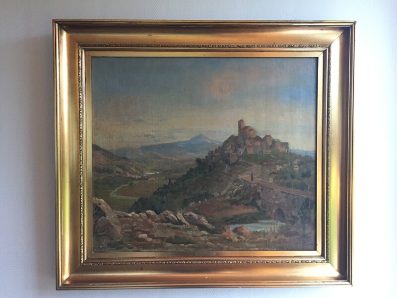 Gerhard Blom | An interior with a woman doing her needlework (1916 ...