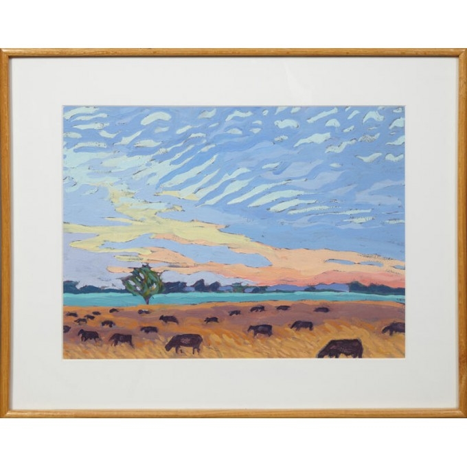Dan Rupe | Grazing Under Morning Sky (1983) | MutualArt