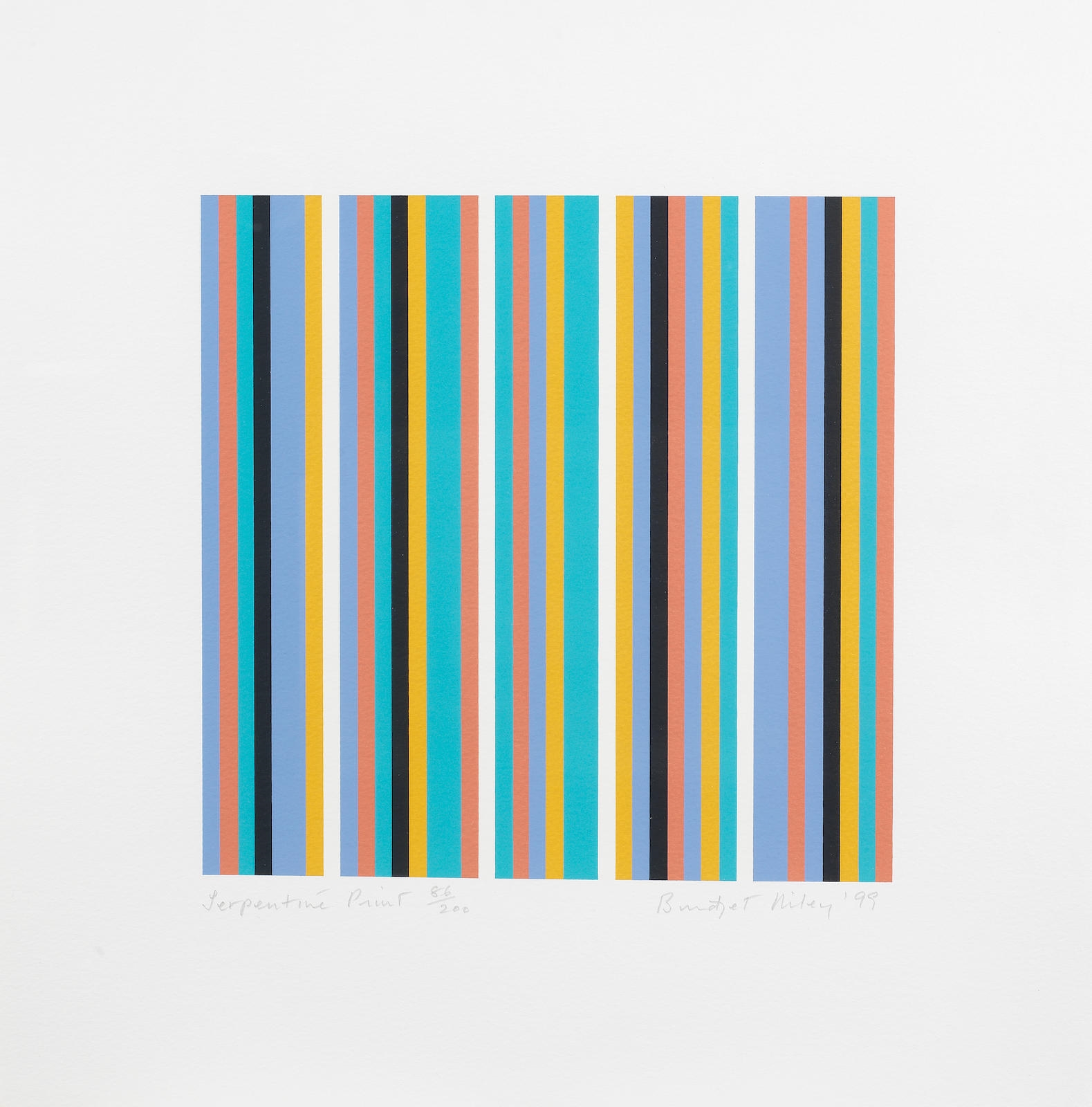 Bridget Riley | Serpentine Print (1999) | MutualArt