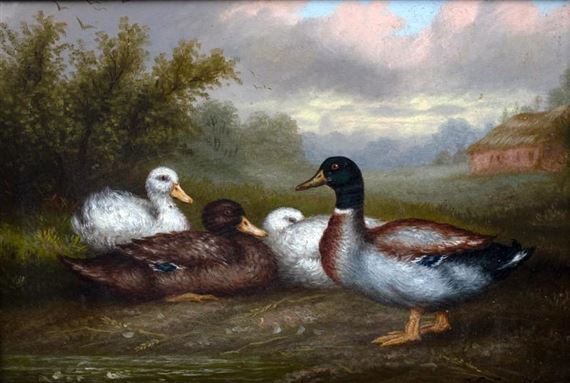 Arthur Jackson | Ducks/a pair (1885) | MutualArt