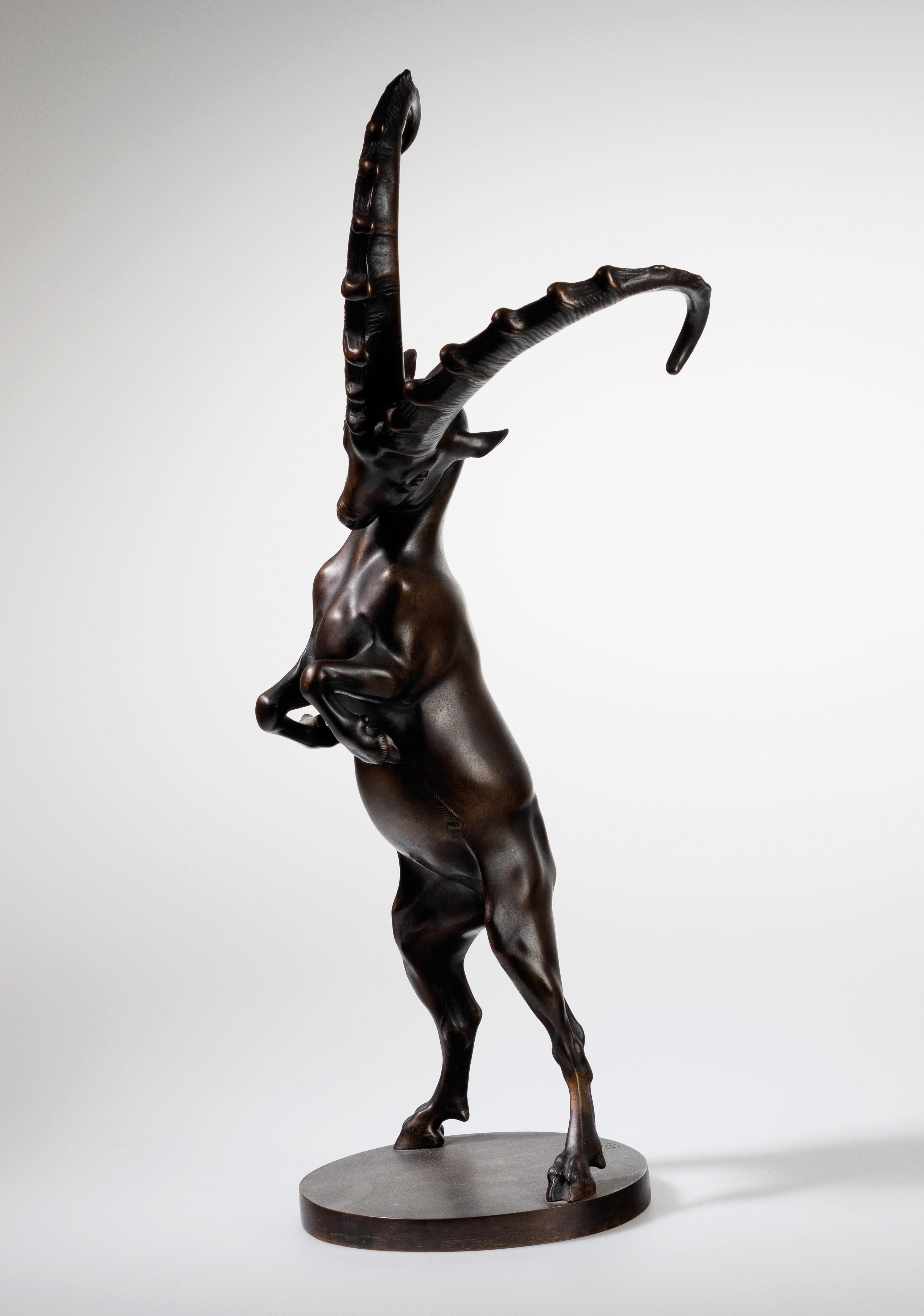 Franz Barwig | A fighting ibex | MutualArt