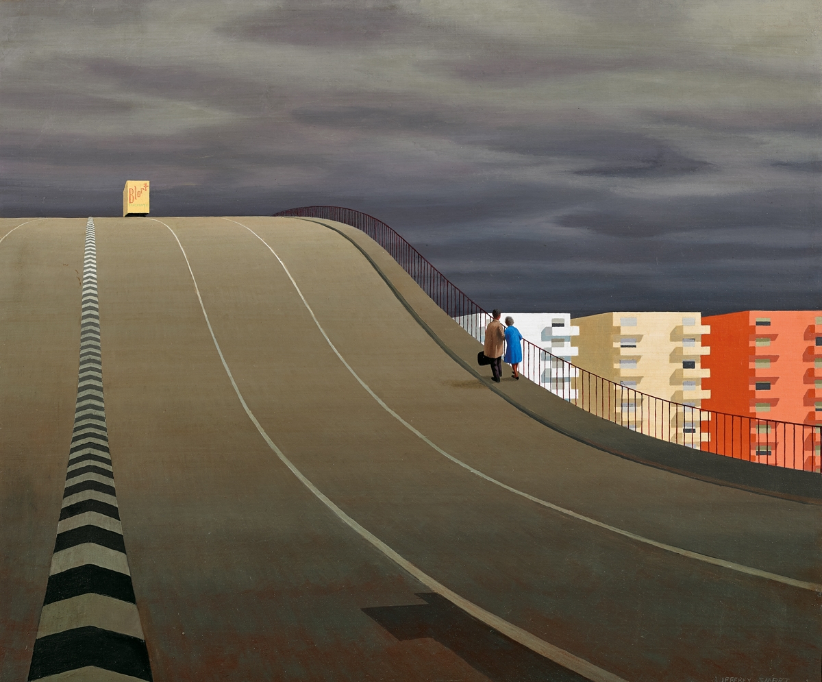 Jeffrey Smart | Approach to a City III (1968 - 1969) | MutualArt