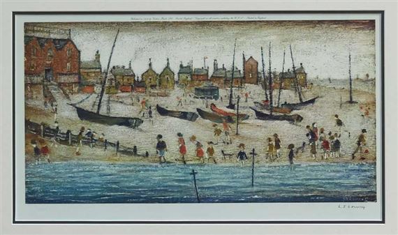 Laurence Stephen Lowry | The Beach | MutualArt