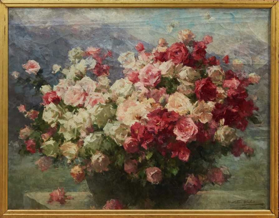 Samuel Melton Fisher | Still life profusion of roses | MutualArt
