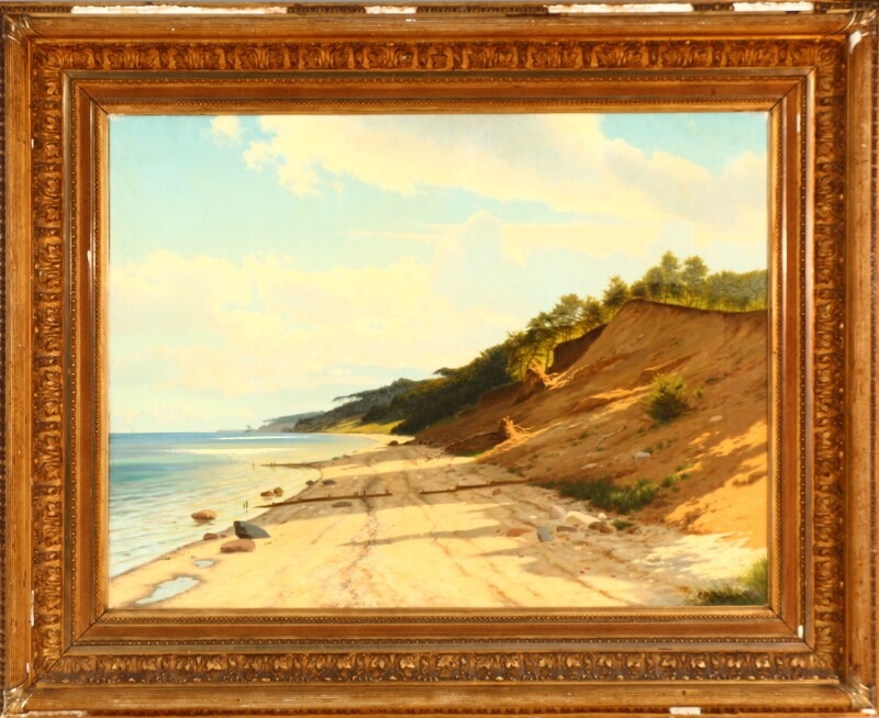 Carl Milton Jensen | Coastal view bathed in afternoon light (1909 ...